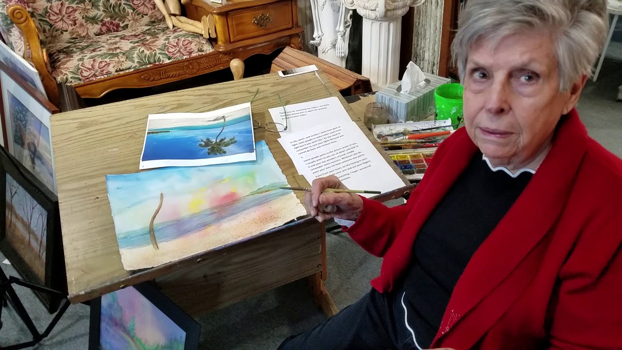 Barb Prall - Palm Tree and Value Scale - YouTube