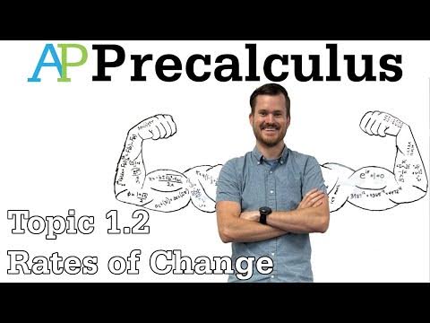 AP Precalculus Notes Topic 1.2 Rates of Change - YouTube