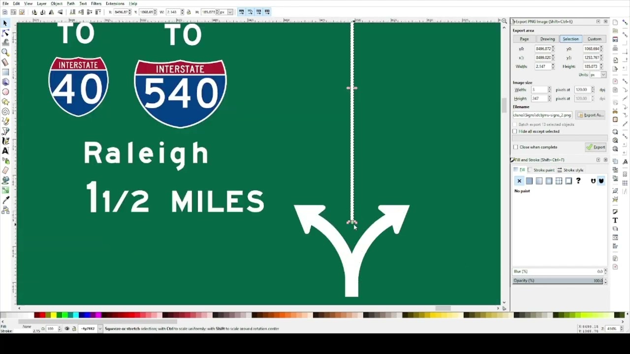 Road Signs Speedrun Inkscape - YouTube