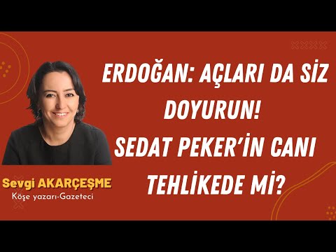 Erdoğan: Açları da siz doyurun! Sedat Peker'in can güvenliği tehlikede mi?