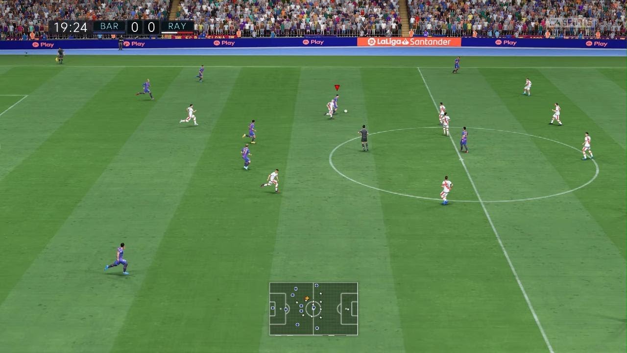 FIFA 22 Barcellona vs rayo valencio - YouTube