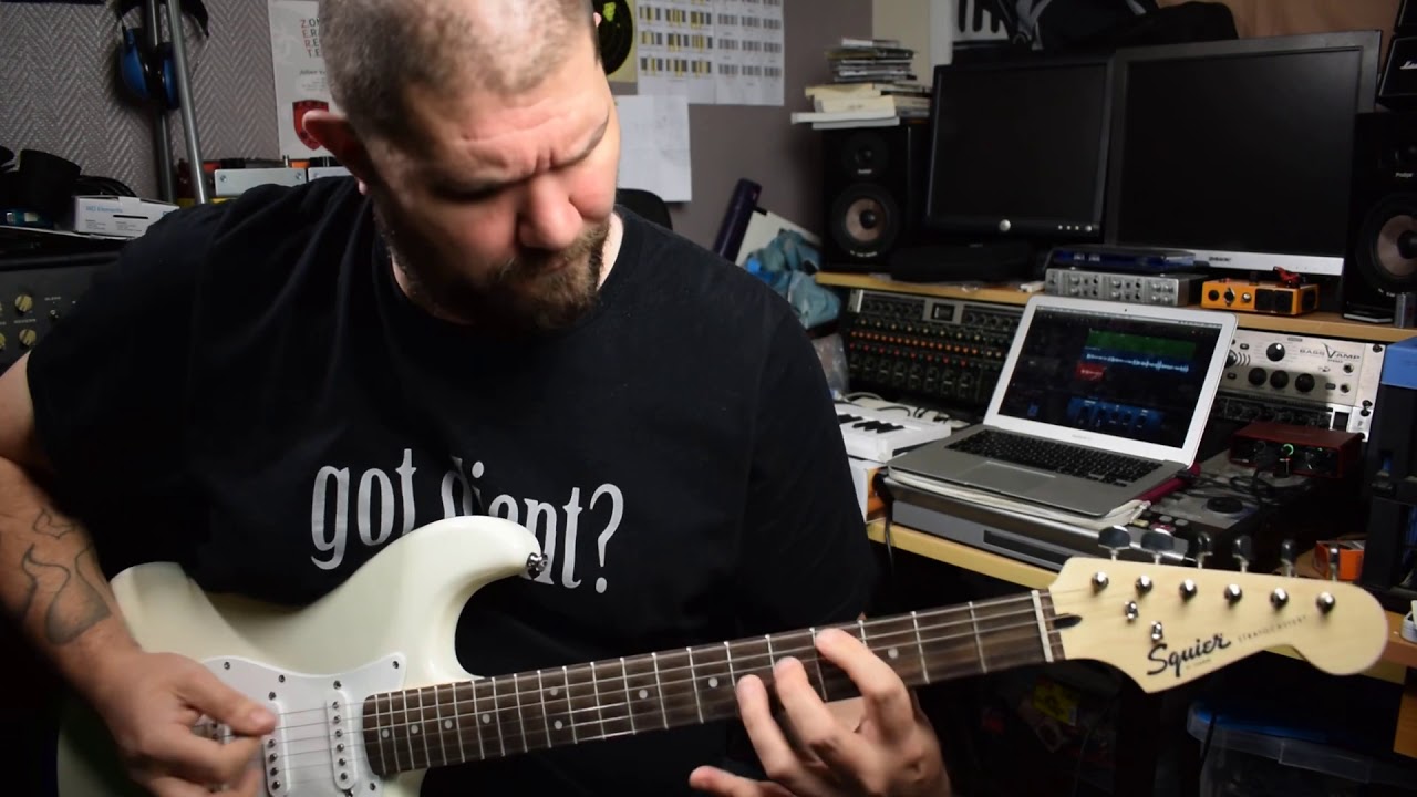 E standard Djent with SQUIER strat - YouTube