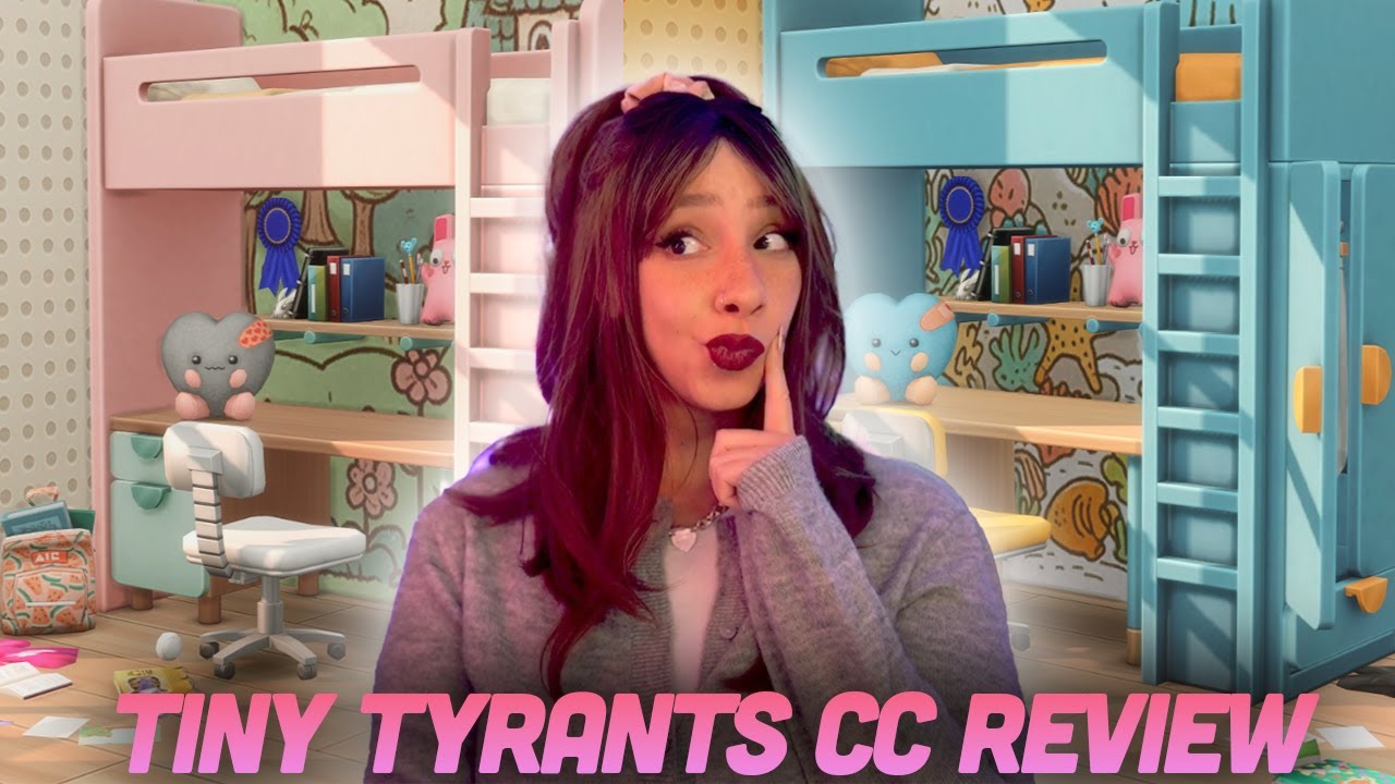 LET'S BUILD A KIDS ROOM ☀️ TINY TYRANTS CC REVIEW [LEGACY SAVE] - YouTube
