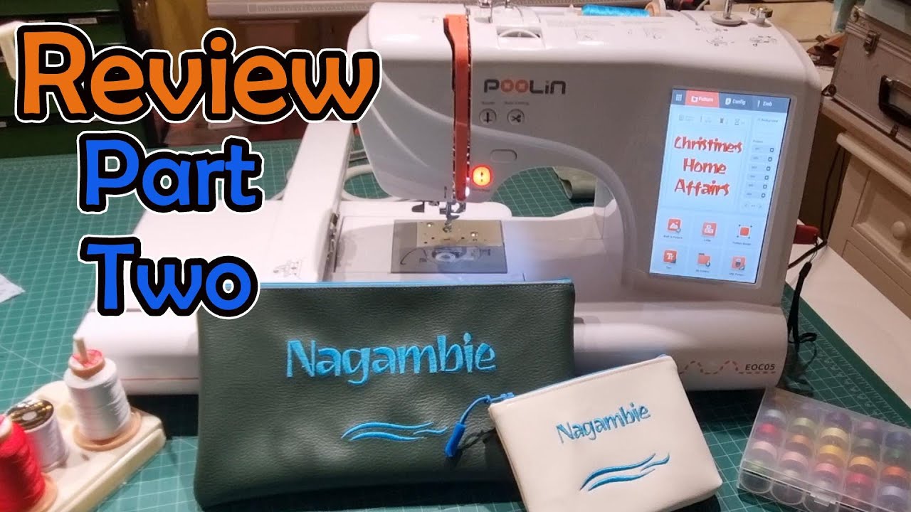 ️POOLIN embroidery machine EOC05 ️Part Two - Test & Review - YouTube
