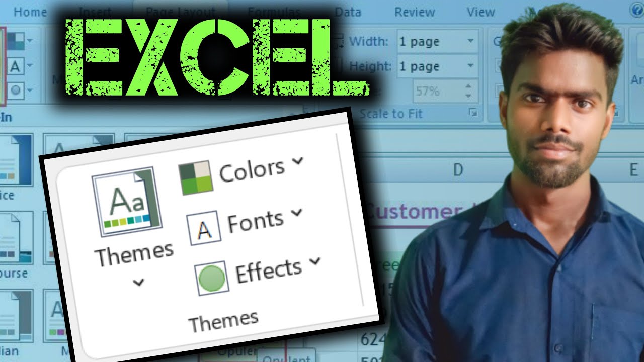 How to organize theme groups in Excel's Page Layout tab | how to use ...