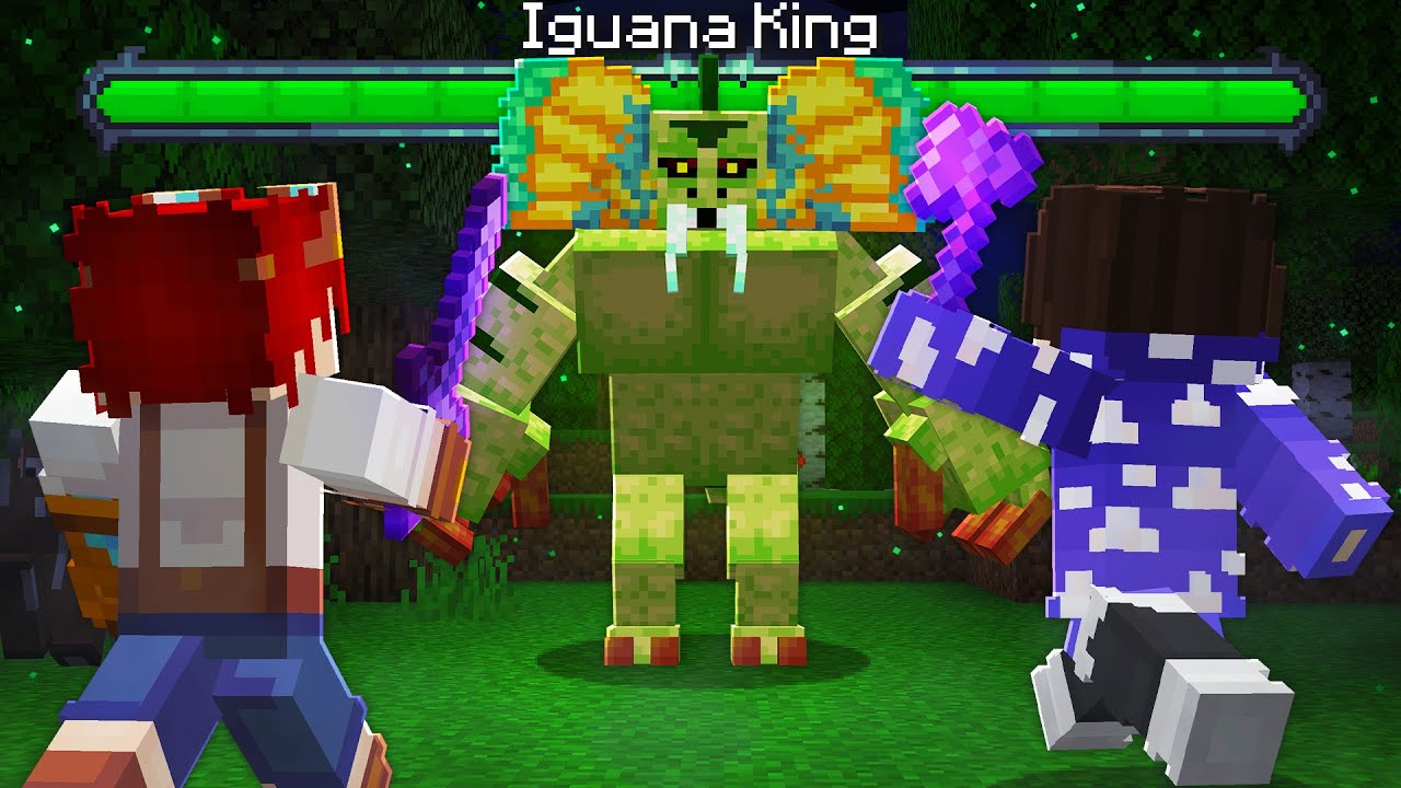 DERROTAMOS O REI IGUANA no MINECRAFT - Minecraft Fantasia Ep.13 - YouTube