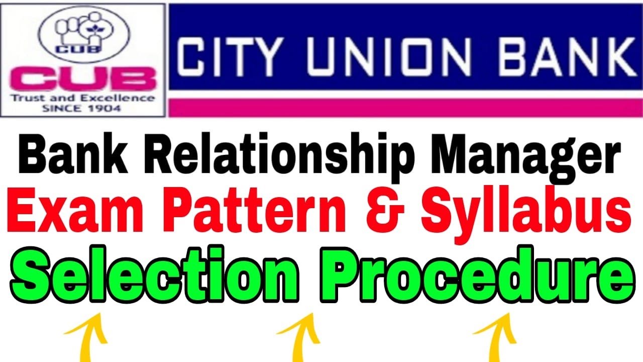 City Union Bank Relationship Managers(Fresher)#Exam Pattern & Syllabus ...