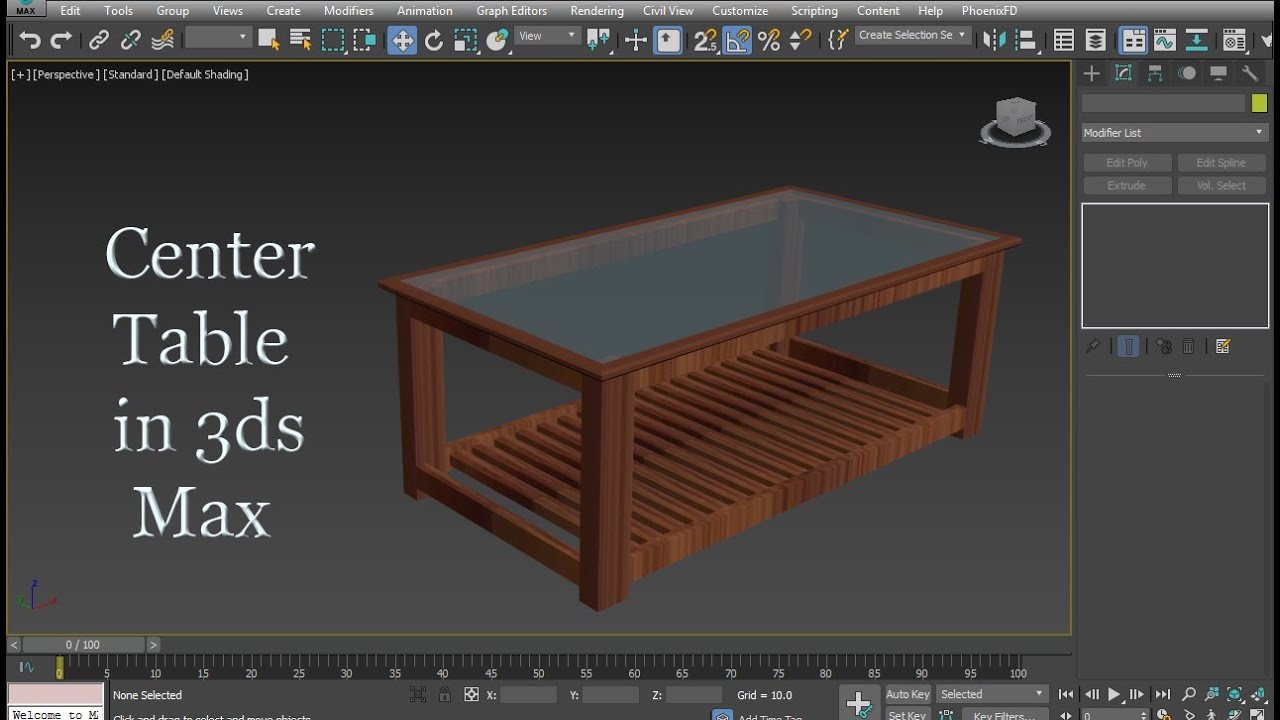 Center Table Modeling in 3ds Max | Center Table in 3d Max | Table Modeling | Coffee Table in 3ds ...