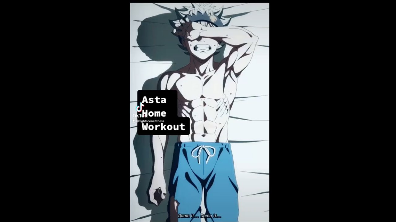 Asta Home Workout | Train like Black Clover's Main Protagonist! #shorts ...