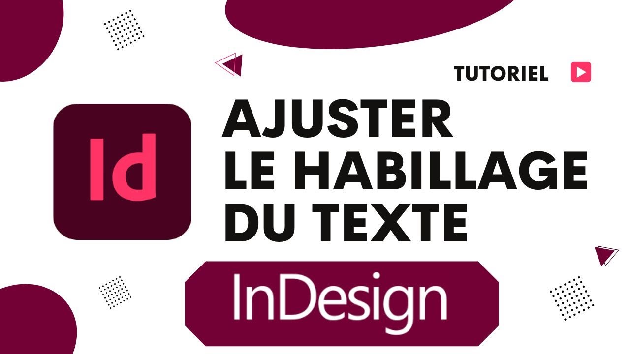 Comment faire un habillage de texte sur InDesign - YouTube