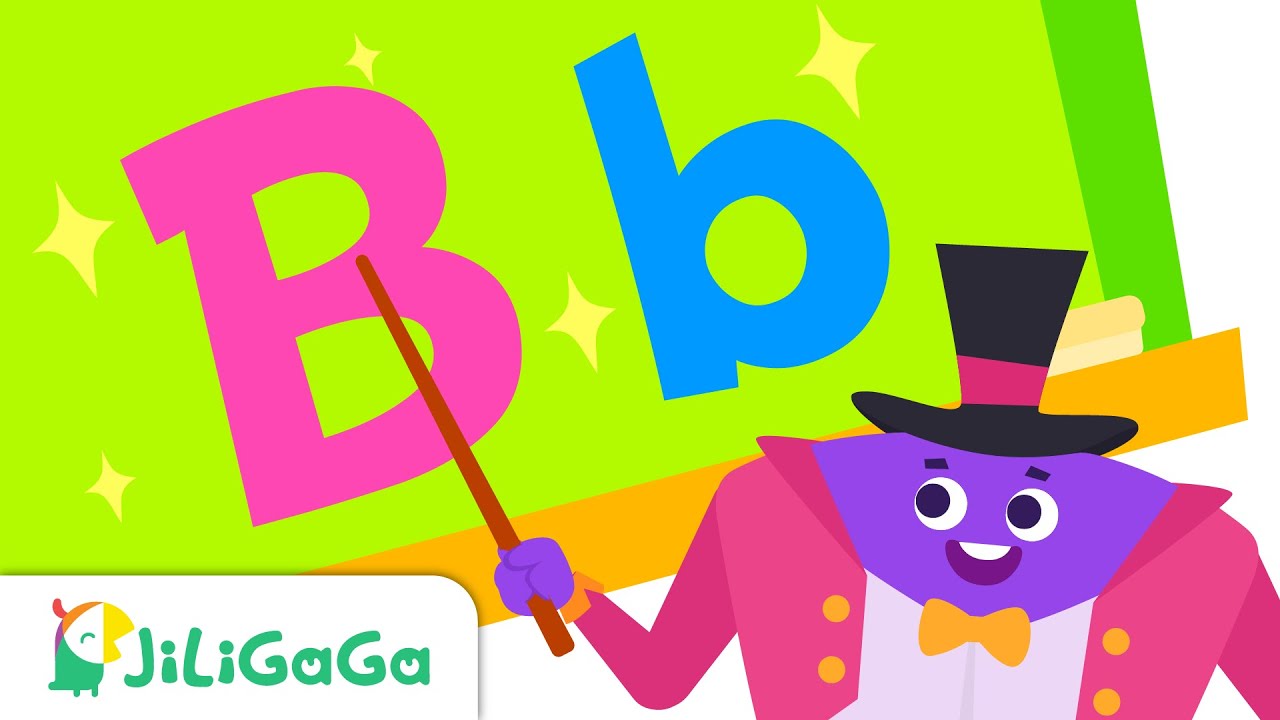 LETTER Bb SONG ⚽ 🐻 🎶 | Letter Songs For Kids | Jiligaga - YouTube