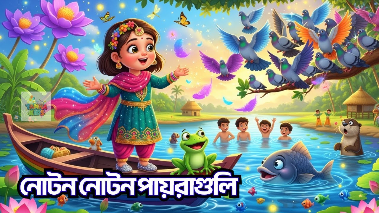 নোটন নোটন 🐦পায়রাগুলি | Noton Noton Payra Guli | Bangla Cartoon | Tanha ...