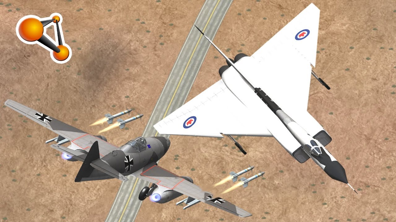 Me262 JET Plane vs Cars Crash Testing Beamng Drive - YouTube