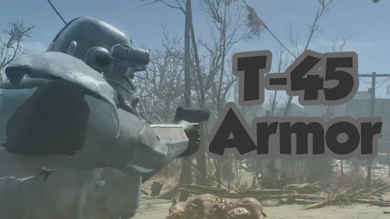 T-45d Armor | BZW & MyCart | Fallout 4 mods - YouTube