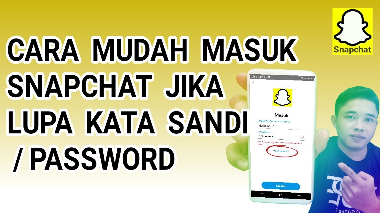 Cara Masuk Snapchat Lupa Kata Sandi - YouTube
