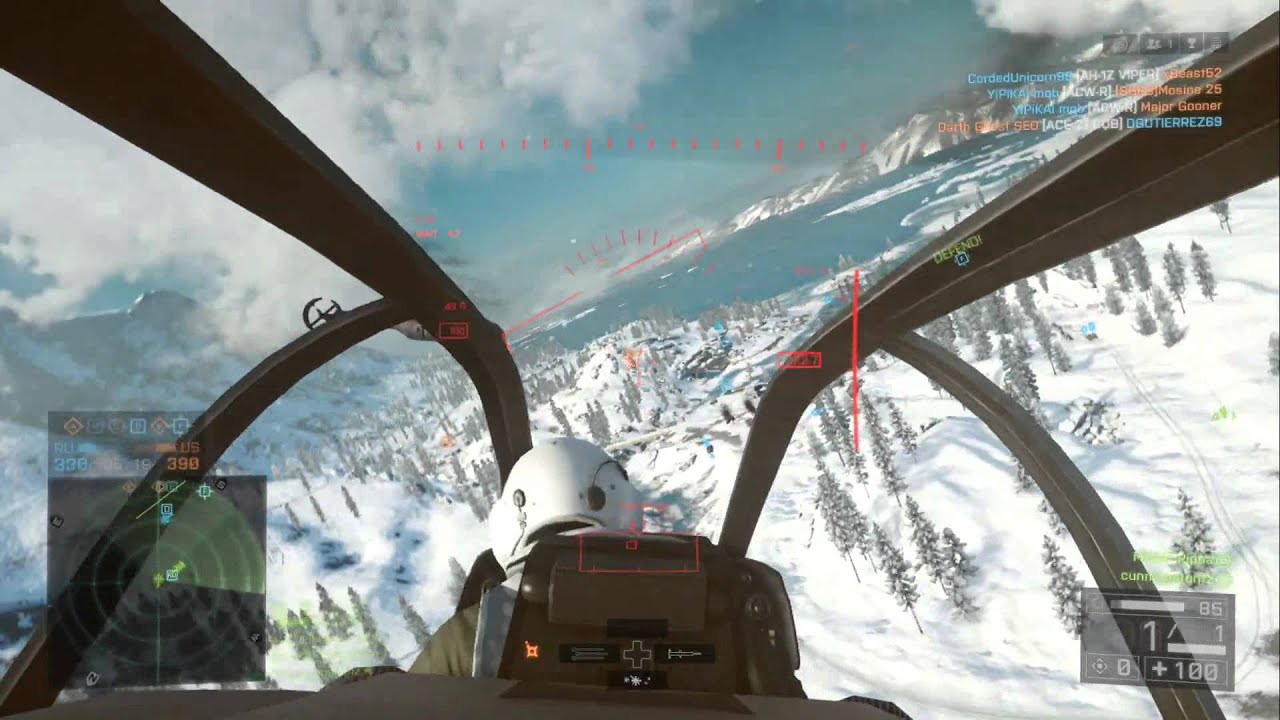 BF4 Attack Helicopter gameplay stingers love me | Jet tow missile - YouTube