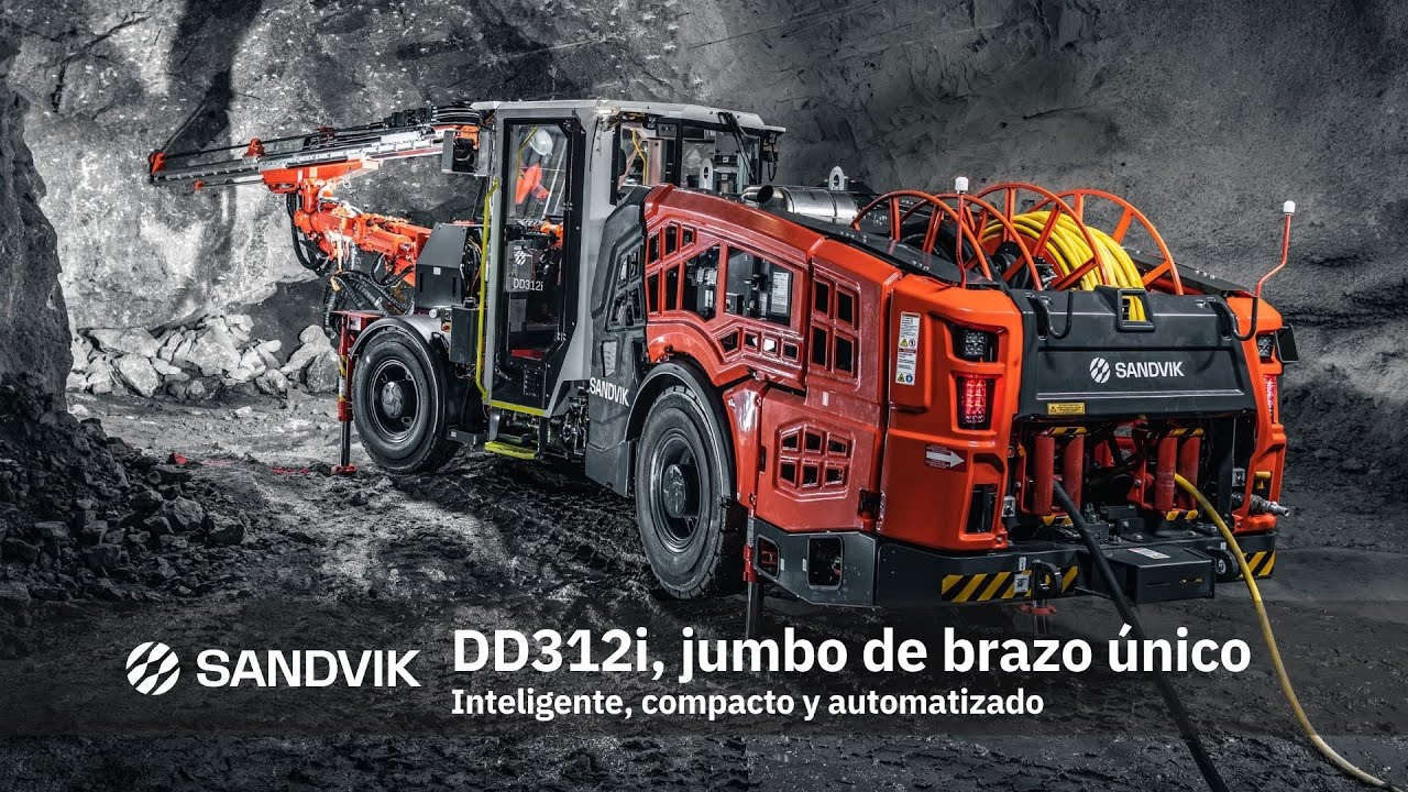 Sandvik DD312i Jumbo de brazo único inteligente compacto y automatizado ...