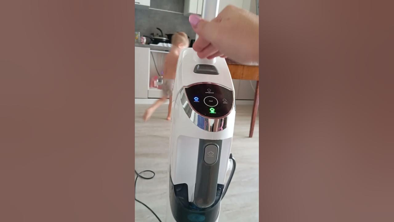 Обзор Kitfort KT-595 вертикальный паровой пылесос - YouTube