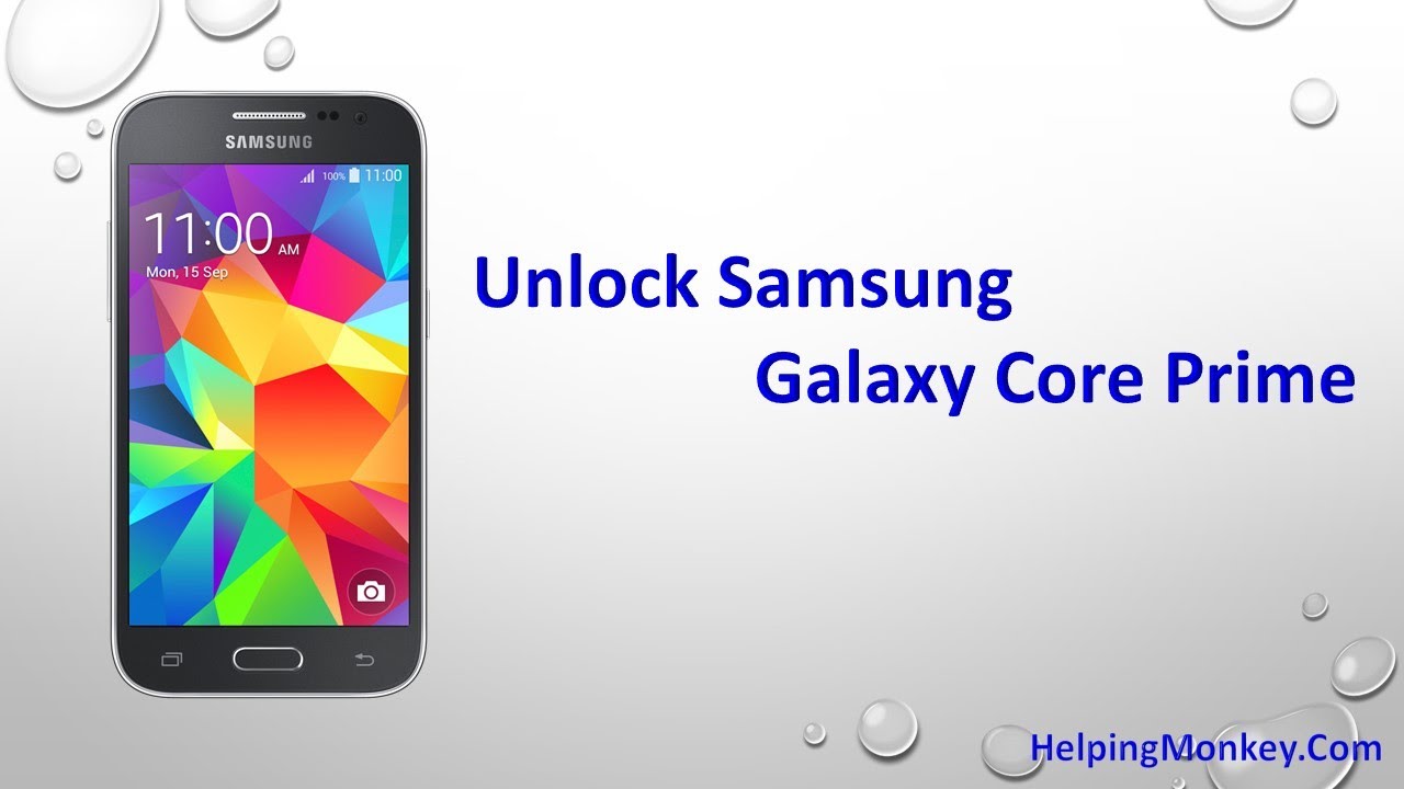 How to Unlock Samsung Galaxy Core Prime Mobile - When Forgot Password ...