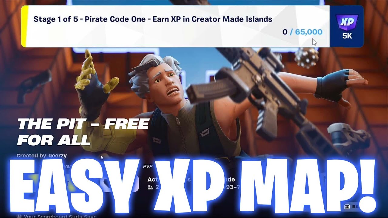 Pirate Code One - Earn XP in Creator Made Islands | Fortnite x Pirates ...