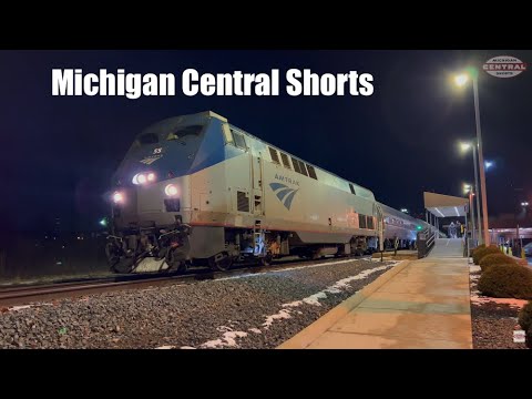 Amtrak Wolverine with P42 Leading in Ann Arbor - YouTube