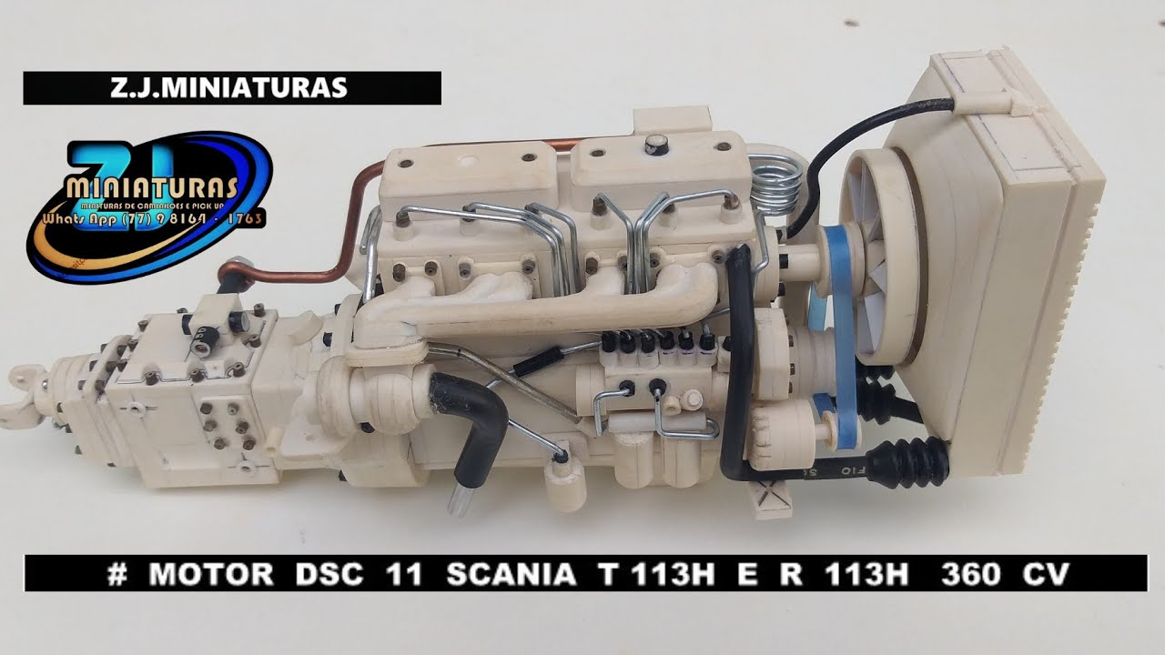 RÉPLICA E PDF DO MOTOR DSC 11 SCANIA T 113 E R 113 360 CV ESCALA 1/14 ...