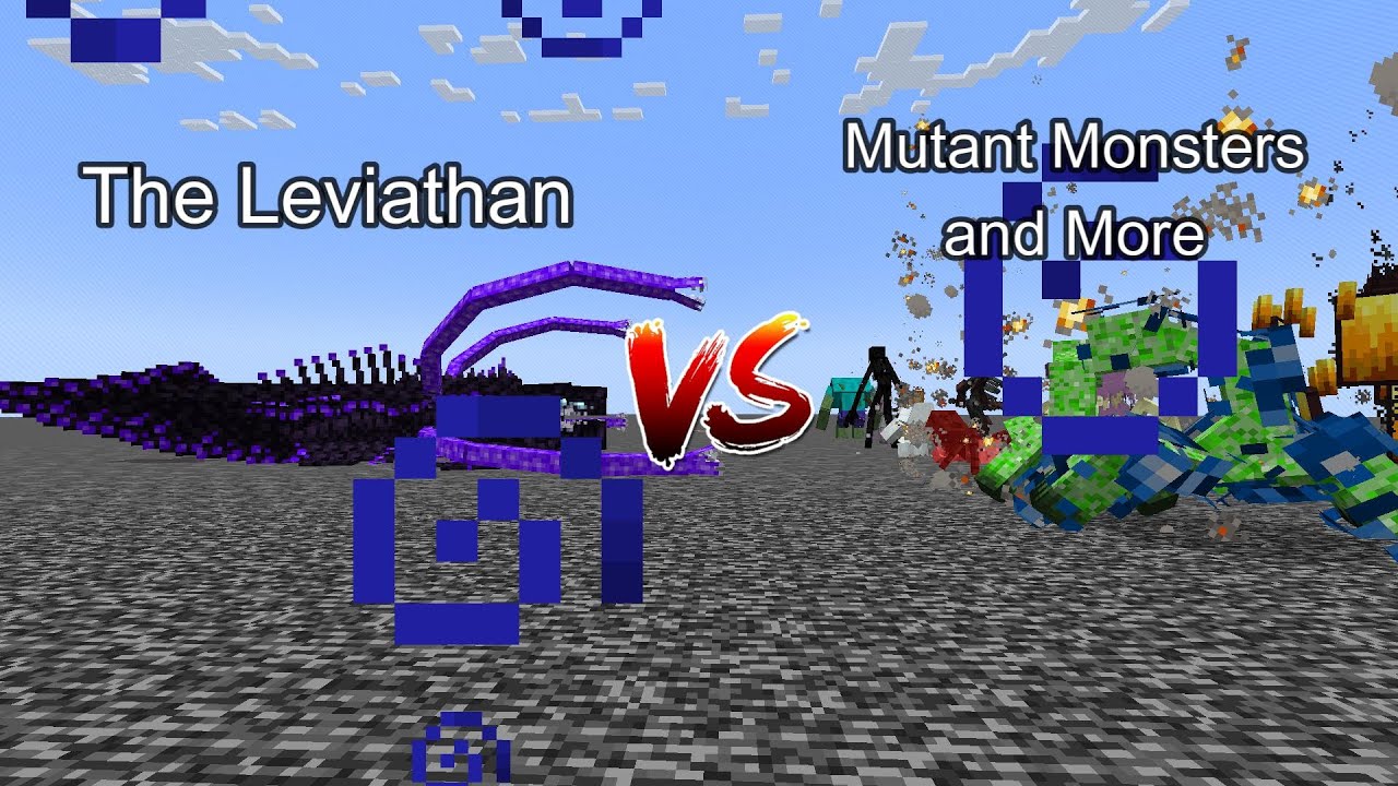 The Leviathan vs Mutant Monsters and More Minecraft Mob Battle - YouTube