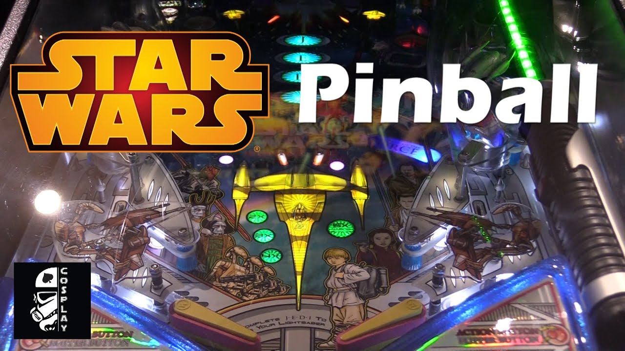 Real Star Wars Phantom Menace Pinball Machine - YouTube