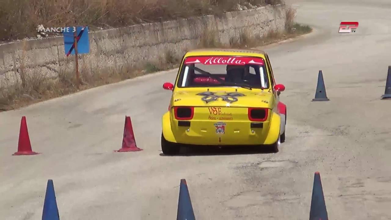 Vincenza Allotta Fiat 126 - 3° Slalom Sciacca Terme - YouTube
