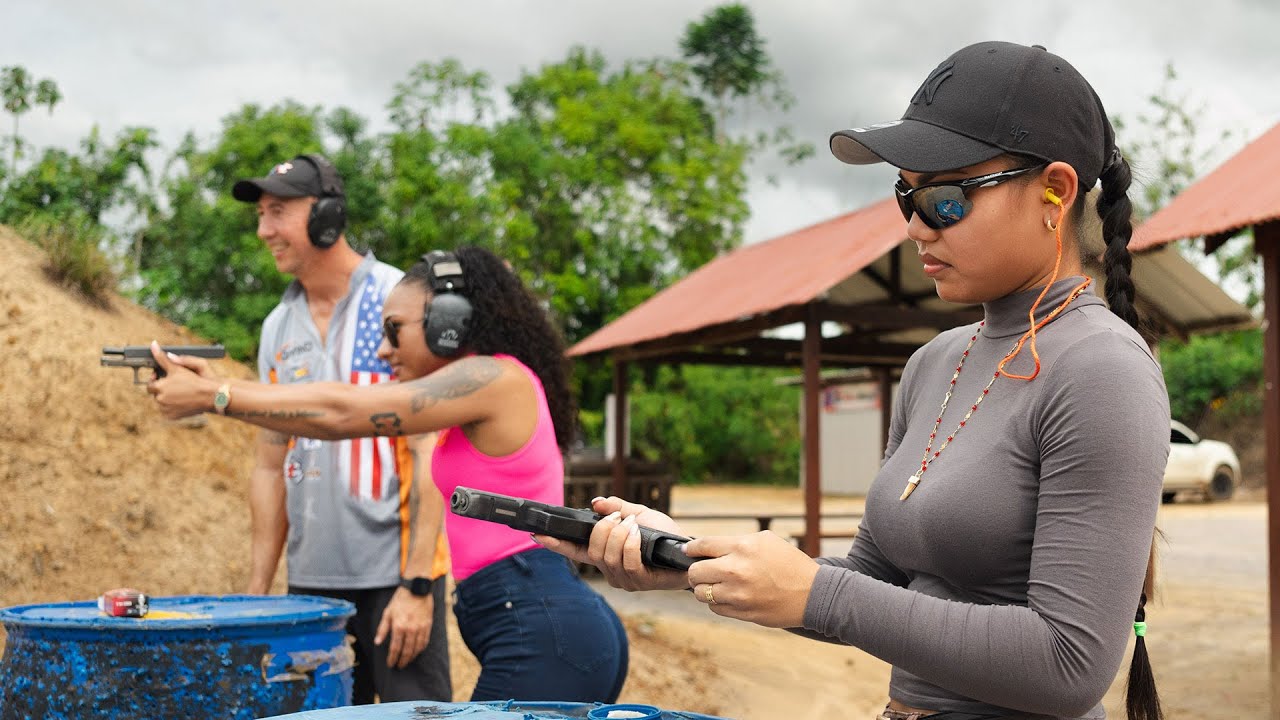 AT THE SHOOTING RANGE WITH THE LADIES | SURINAME | MTC - YouTube