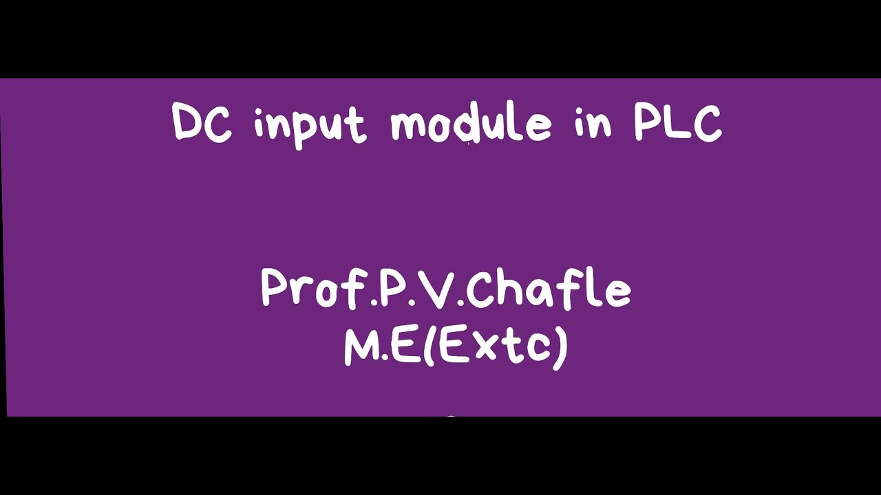 DC input module in PLC | LECTURE 10 - YouTube