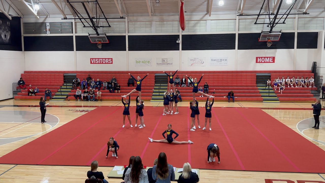 Paw Paw Red Wolves Middle School Cheer Invitational - 12/5/22 - YouTube