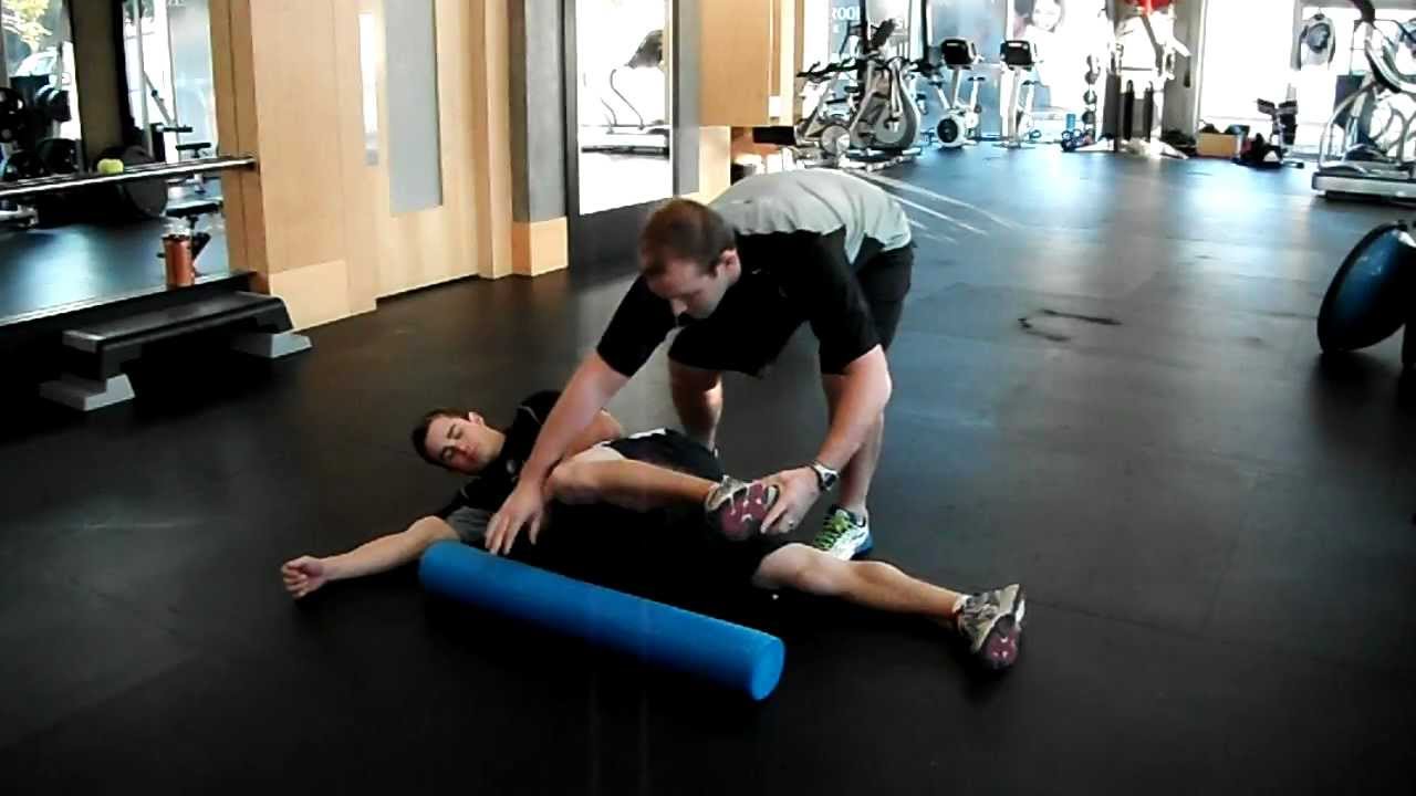 "Rib Roll" for T-spine mobility - YouTube