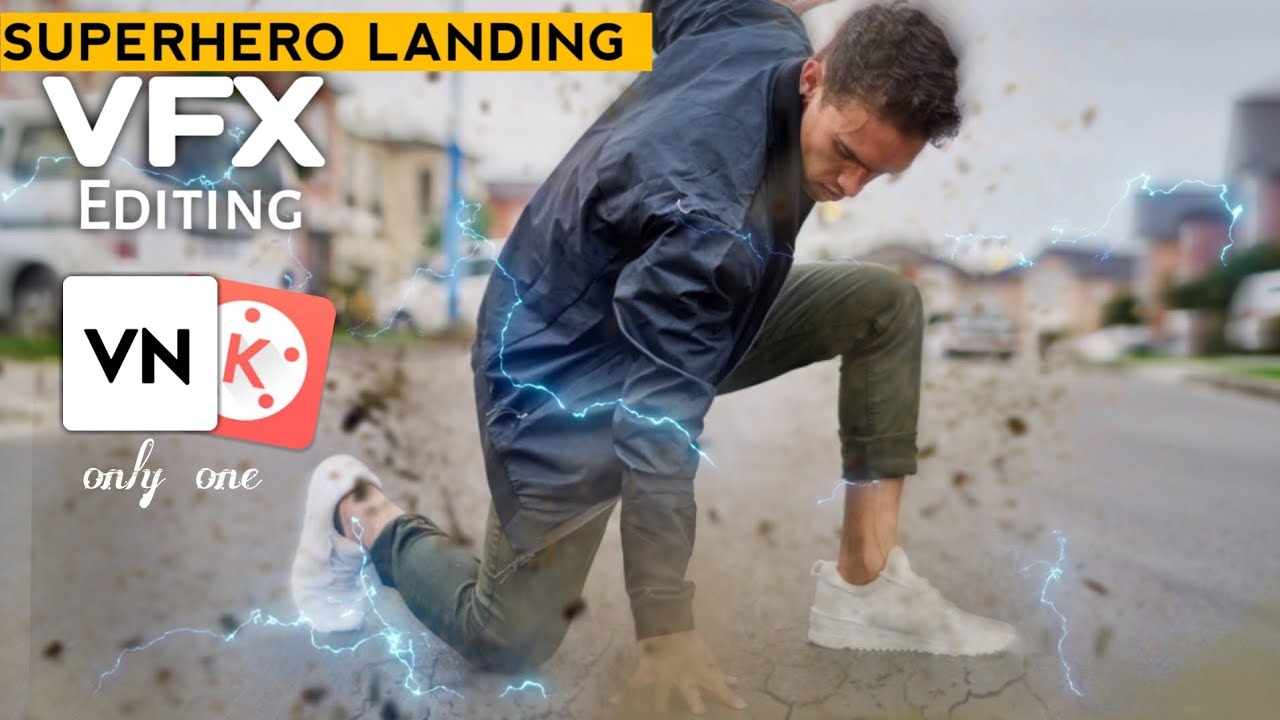 Superhero landing VFX editing in VN and kinemaster in Hindi | mobile ...