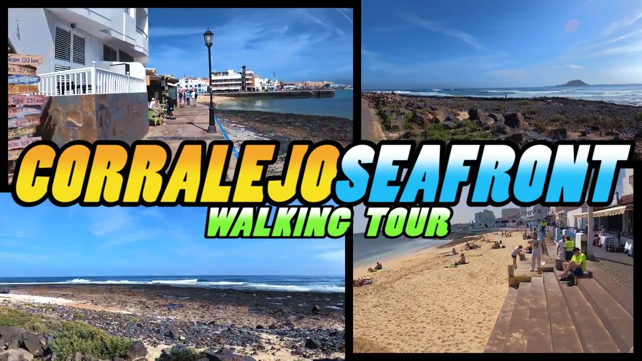 Corralejo SEAFRONT Promenade Walking Tour || Fuerteventura - Canary ...