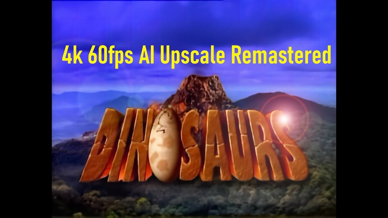 Dinosaurs Series (1994) Opening English 4k 60fps AI Upscale Remastered ...