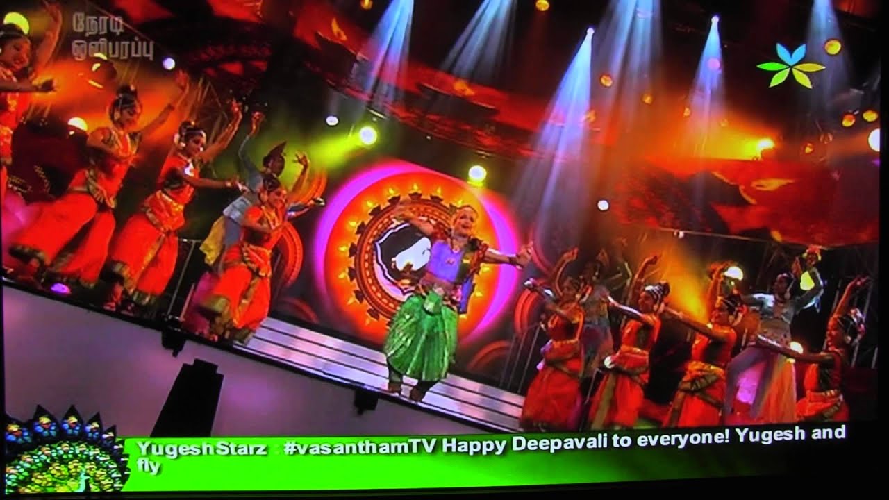 Maalika on Vasantham Central TV during Deepavali countdown 2012 - YouTube