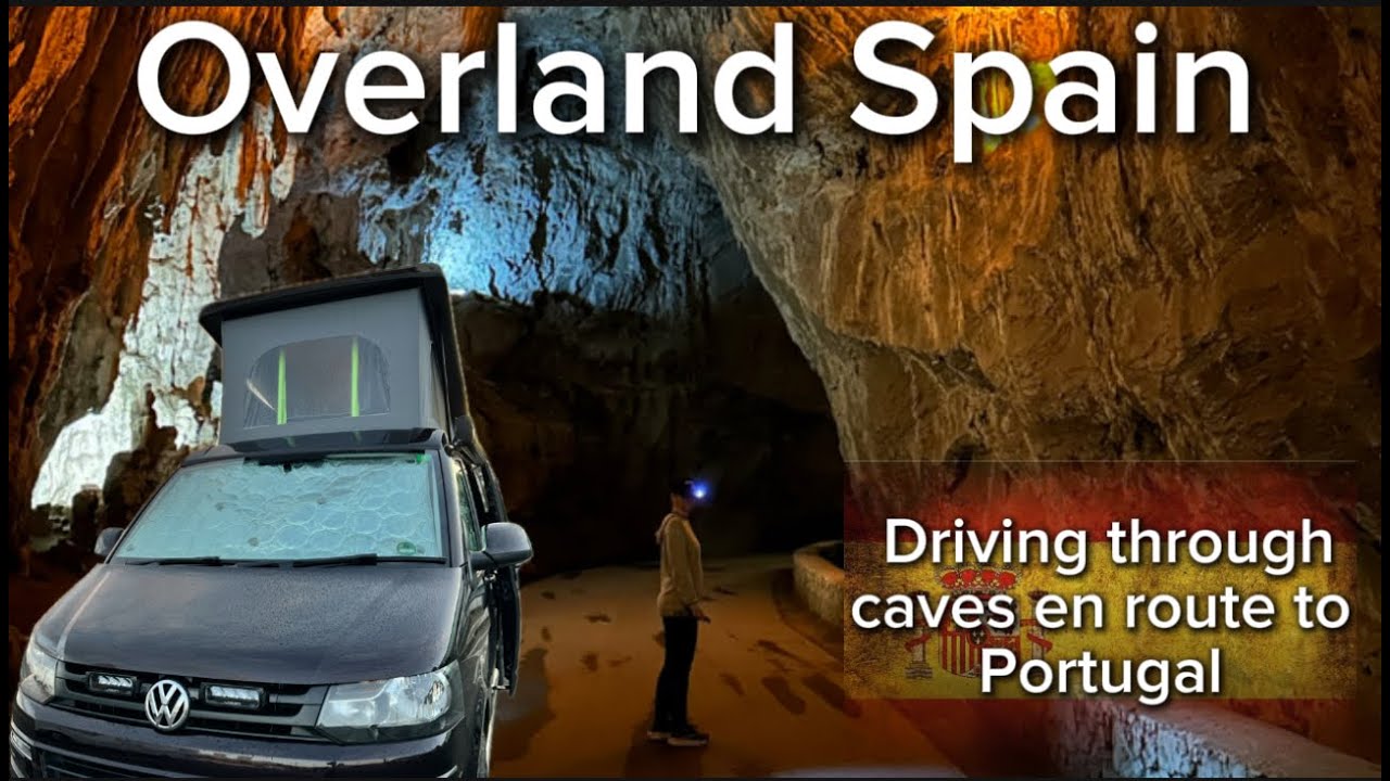 Driving through caves to Portugal. - YouTube