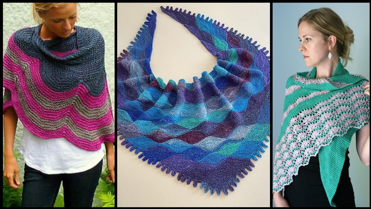 spanish crochet shawal and poncho designs patterns - YouTube