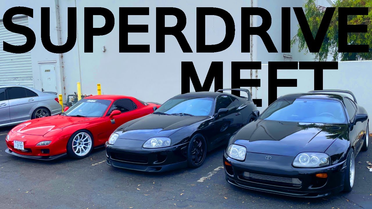 JDM CARS TAKE OVER THE CITY AT SUPERDRIVE OFFICIAL CAR MEET - YouTube