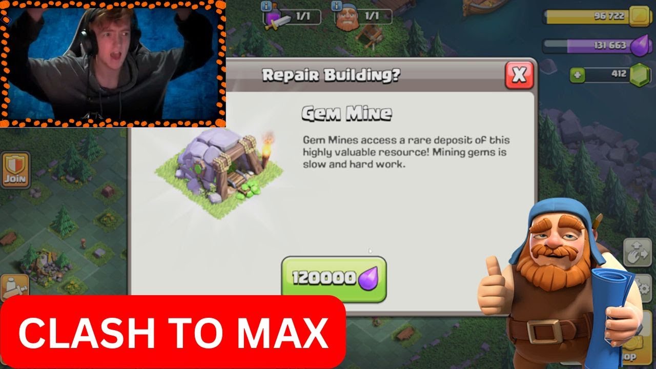 I unlocked the Gem Mine! Clash to Max! - YouTube
