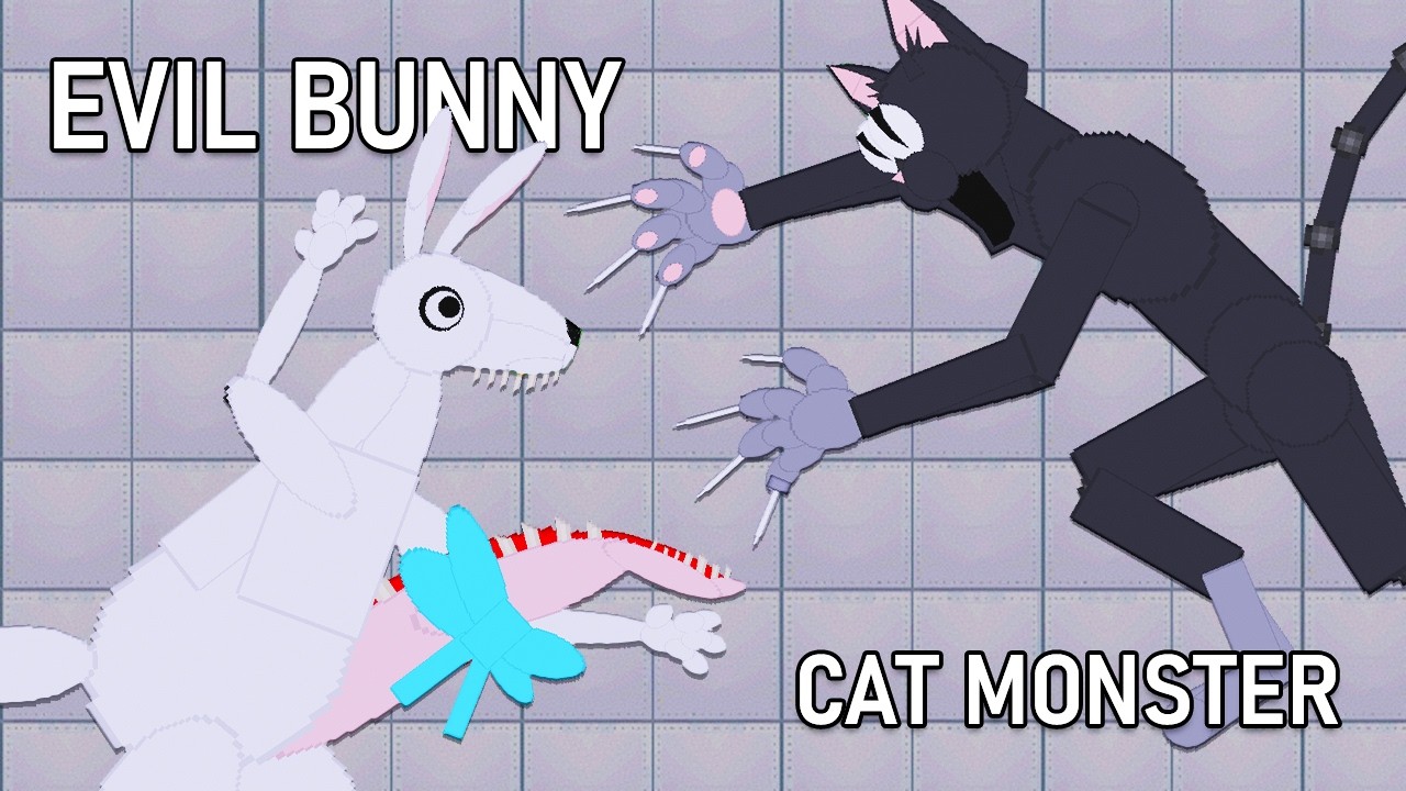 EVIL Easter Bunny vs Cat Monster 99 Night In The Forest | People ...