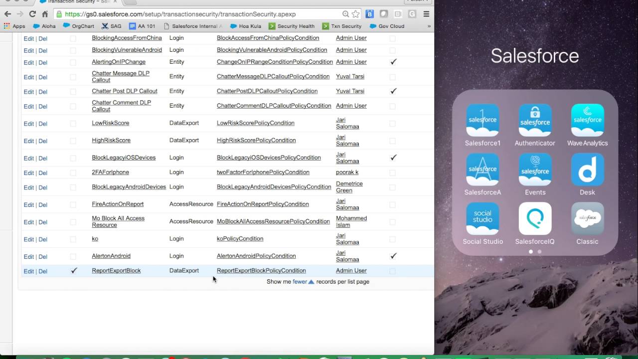 Salesforce Transaction Security Data Export - YouTube