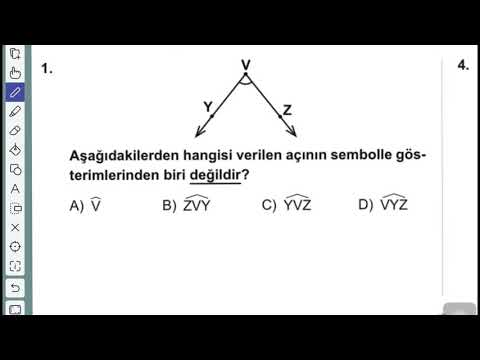 6.SINIF KAZANIM KAVRAMA TESTİ-12 (AÇILAR)