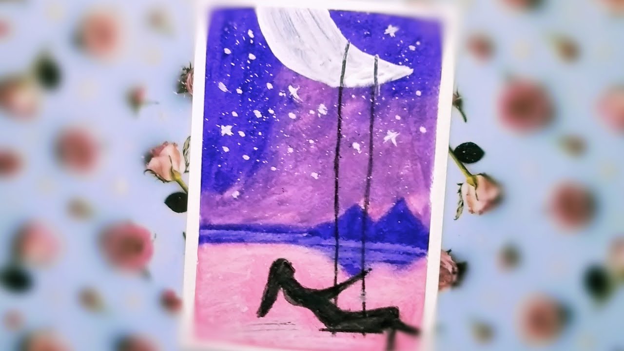 Easy and Beautiful Drawing/ Drawing with Oil Pastel/ Step by Step for ...