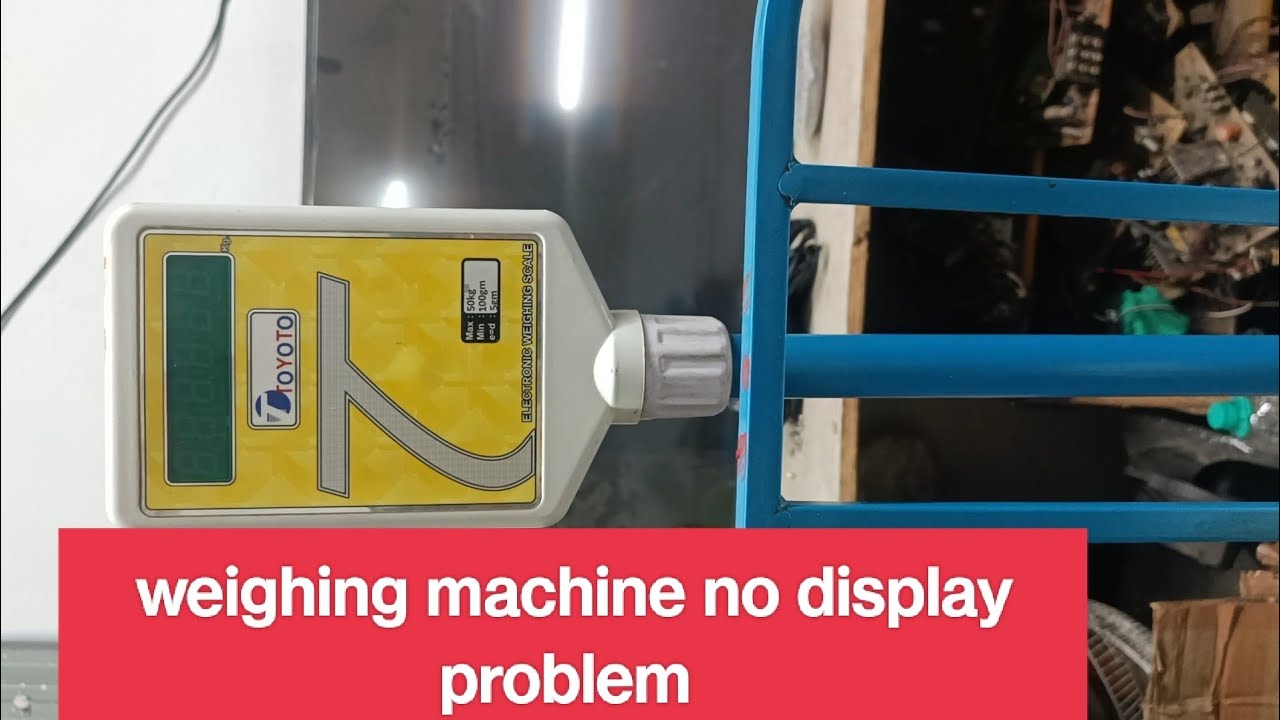 weighing machine not working, no display, - YouTube
