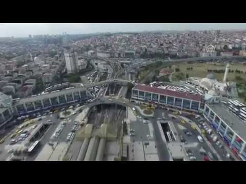 Büyük İstanbul Otogarı havadan görüntülendi