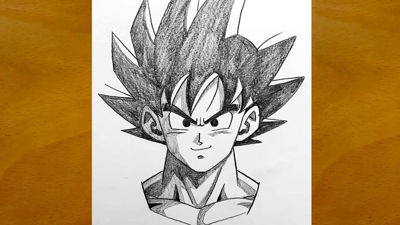 How to Draw Goku Step by Step || Dragon Ball Anime Sketch || Easy Goku ...