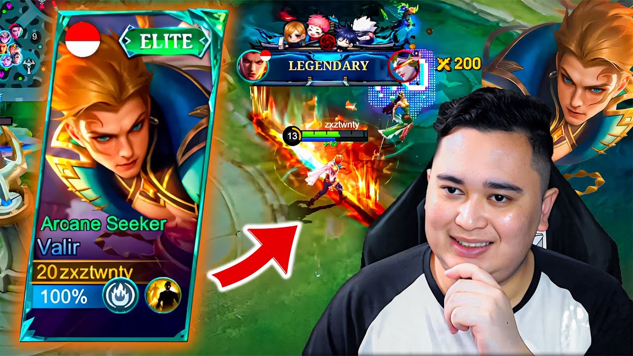 REVIEW SKIN VALIR ELITE GRATIS ARCANE SEEKER ADA API API HIJAU CUY ...