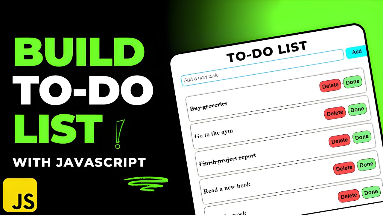 Create A To Do List App With Html Css And Javascript Beginner Friendly In 30 Minutes Youtube 9240